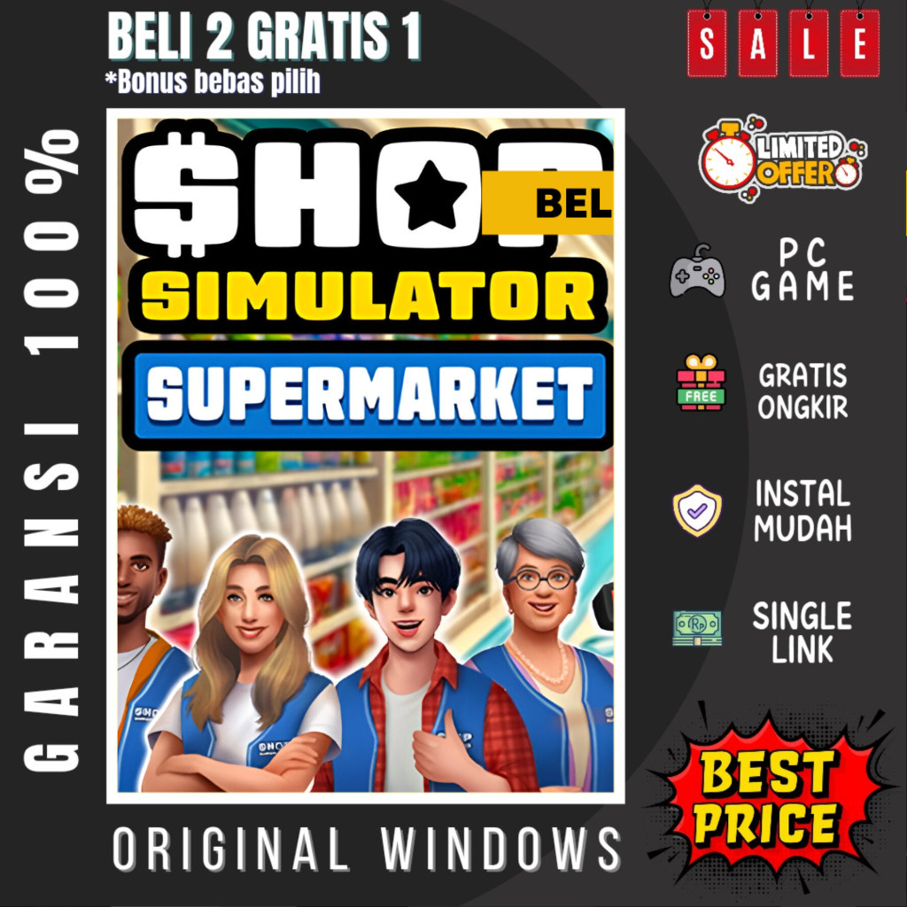 Jual SHOP SIMULATOR SUPERMARKET - GAME PC - GAME LAPTOP - PC GAMES ...