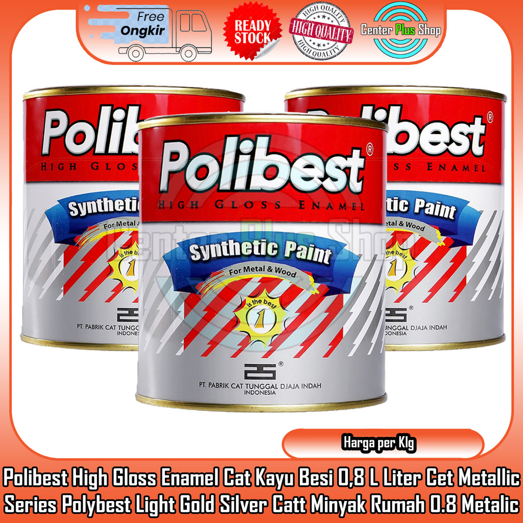 Jual Polibest Cat Kayu Besi High Gloss Enamel 0,8 Liter 0.8 L Catt Cet ...