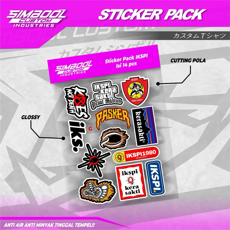 Jual IKSPI PACK!! Sticker Pack kerasakti merchandise ikspi warga Sudah ...