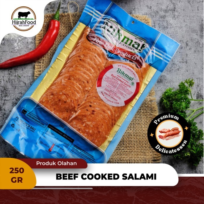 Jual Nikmat Beef Cooked Salami 250 gram Daging Sapi Salami Frozen ...