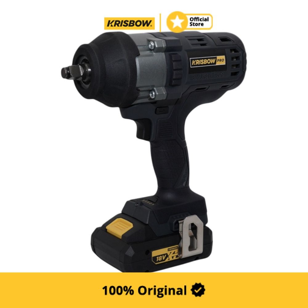 Jual Krisbow Mesin Impact Wrench Cordless 18V Ipciwb182 - Hitam ...