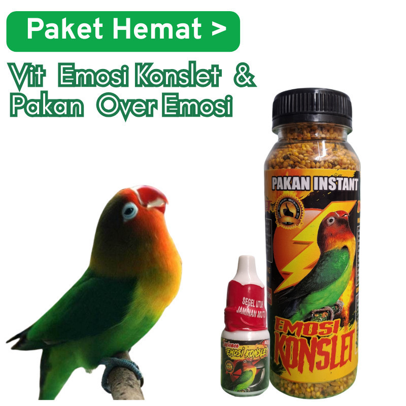 Jual BMW Paket Konslet Lovebird Vit Emosi Konslet dan Pakan Over Emosi ...