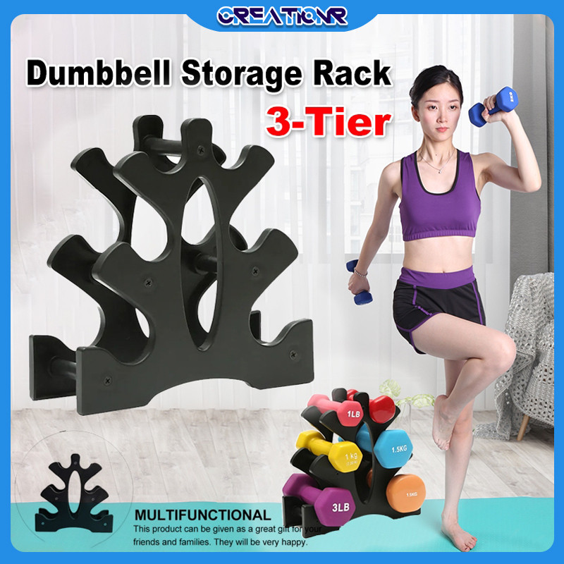 Jual （Untuk Pair 10-50kg）Rak Dumbell 3 Tingkat/rak Barbel/dumbell Rack ...