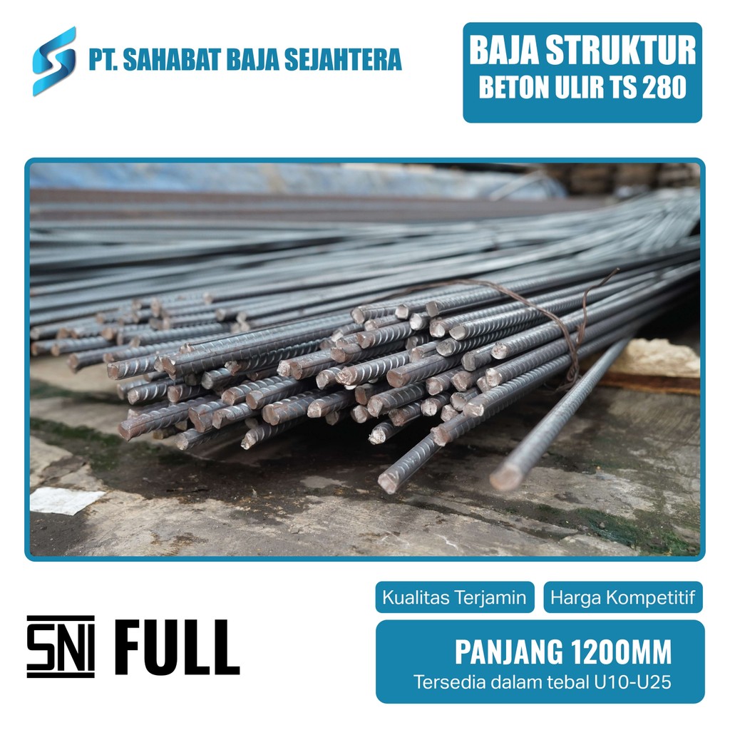 Jual Besi Beton Ulir - Beton Ulir BJTS 280 X 12 M | Shopee Indonesia