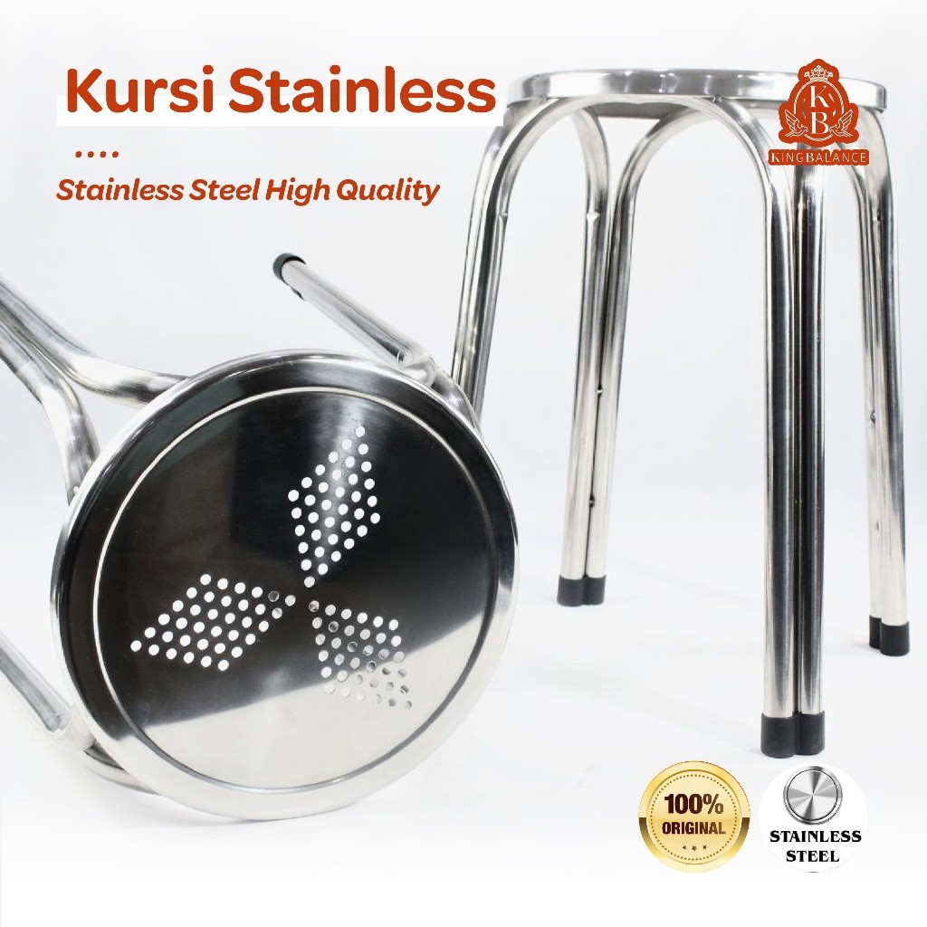Jual SHINYSTEEL Kursi Bakso Stainless Steel Bangku Bakso Susun Bangku ...