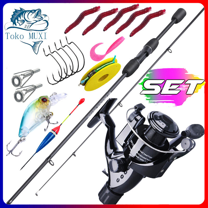 Jual MUXI joran pancing 1 set 180cm 210cm joran pancing full set pancing 1 set lengkap kuat ...