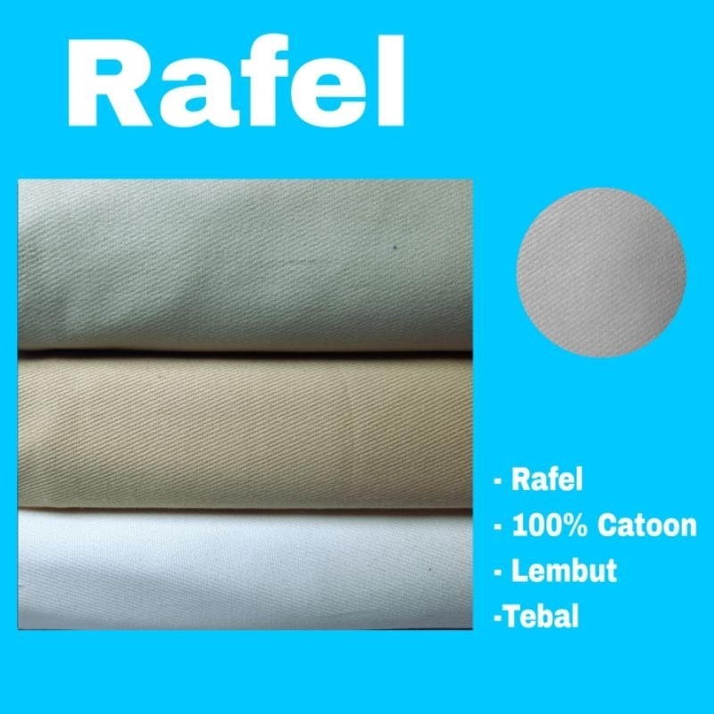 Jual [COD] Kain Rafel putih, bw dan krem non strech ( 50 cm x 150 cm ...