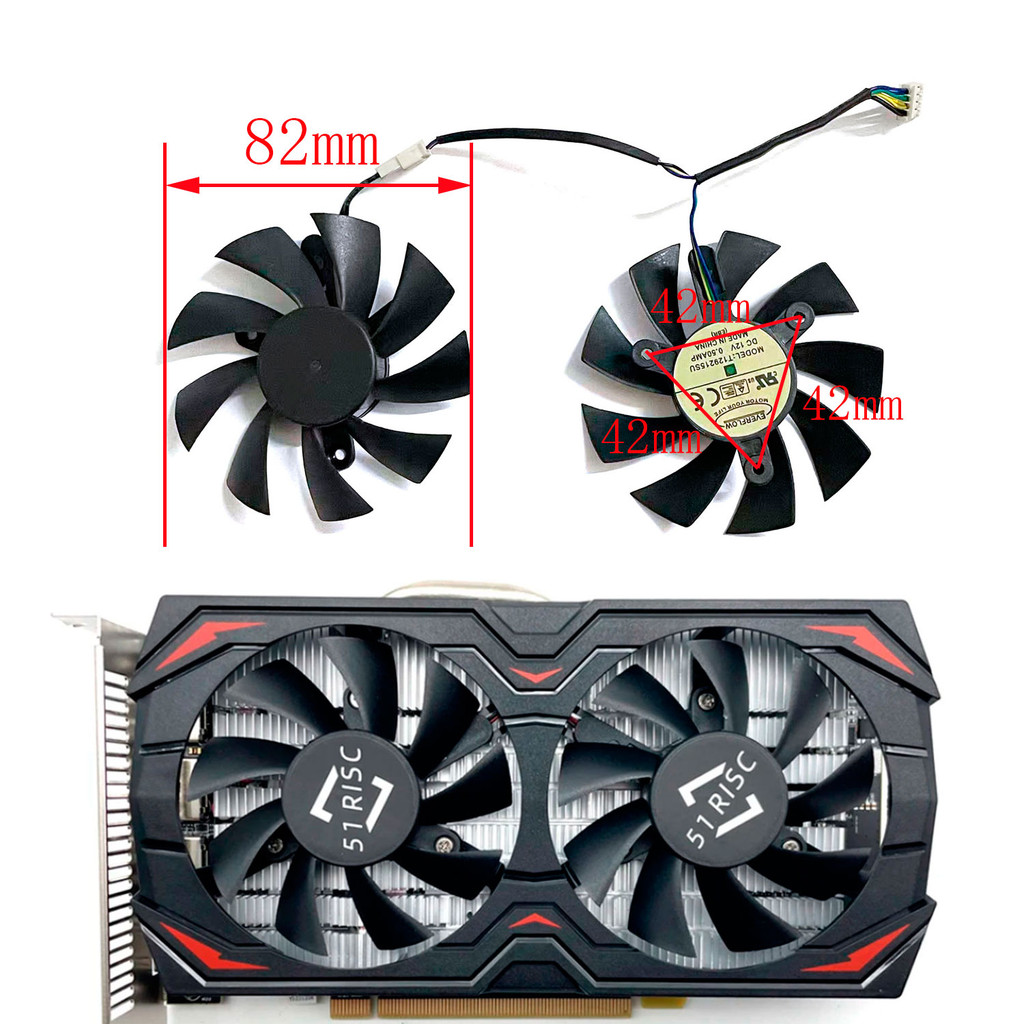 Jual New GPU fan 4PIN 85MM RX 580 GPU fan suitable for 51RISC graphics ...