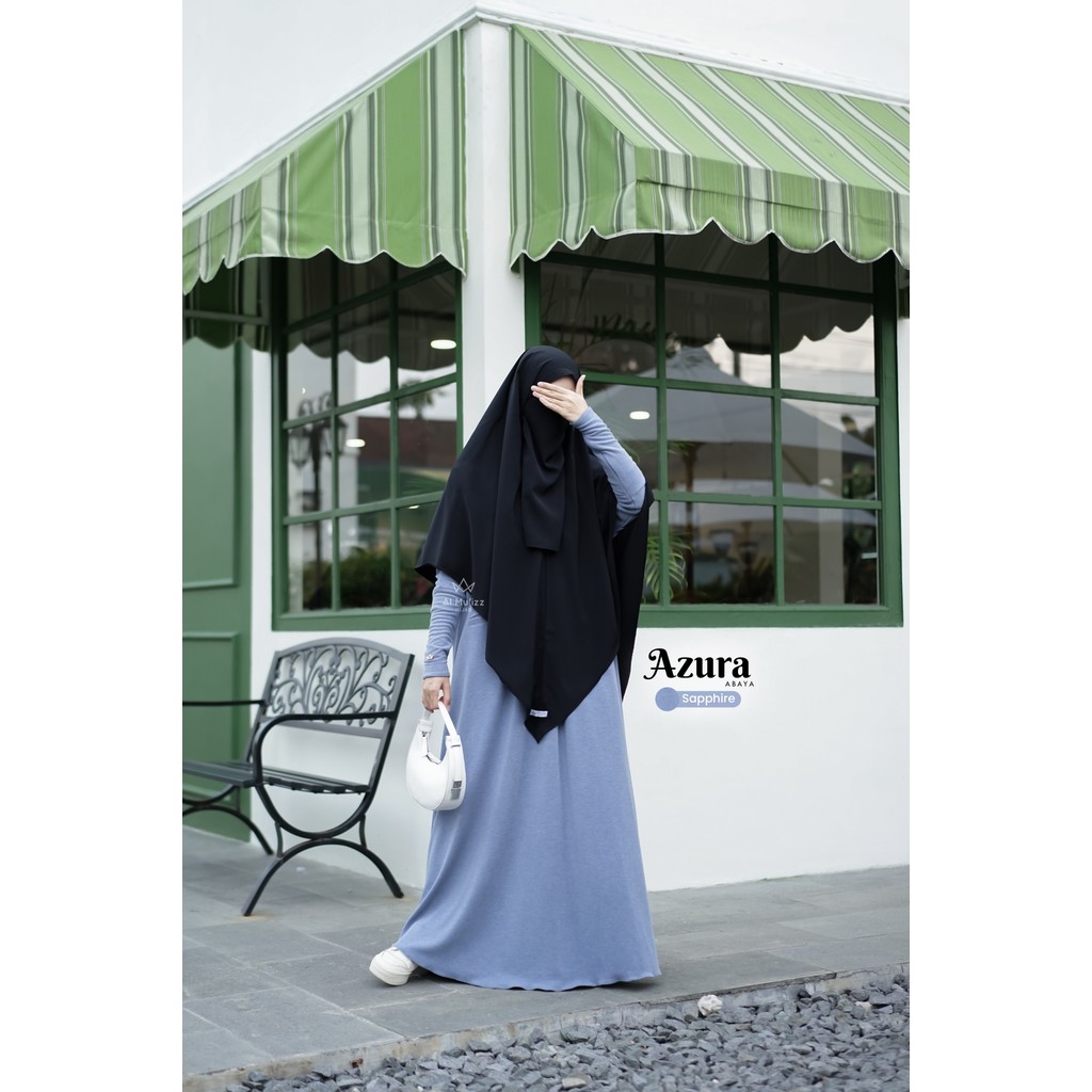 Jual Hijab Almuizz - Azura Abaya SET (Abaya + Khimar) | Shopee Indonesia