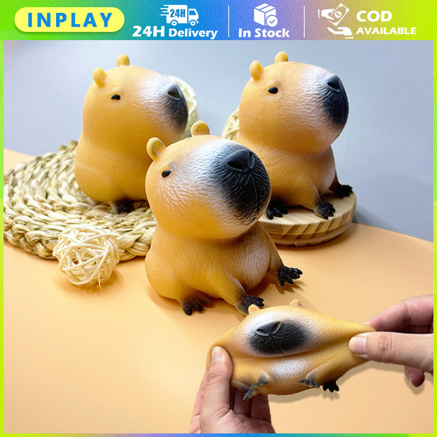 Jual Cute Cartoon Capybara Squishy / Mochi Pinching Toy / Stress ...
