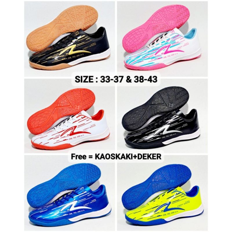 Jual ER22 Sepatu Futsal Specs LS REBORN - SLAZ Size 33-37 dan 38-43 ...