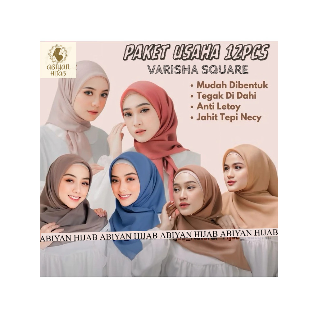 Jual ABIYAN-Paket Usaha Segi Empat Varisha 12Pcs - Paris Jadul - Varisha Square | Shopee Indonesia