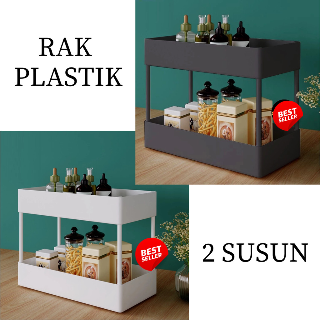 Jual Rak troly 2 susun / Rak Plastik - RDP | Shopee Indonesia