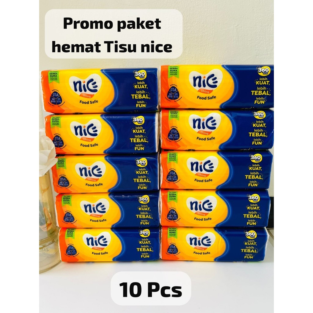 Jual PAKET ISI 10 Nice TISU WAJAH 360 Helay 2Ply TISU MURAH FACIAL ...