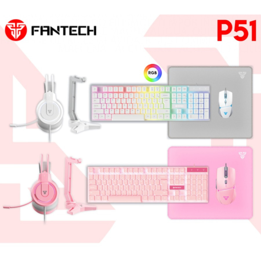 Jual Fantech P51 5 IN 1 Gaming Combo Power Bundle - Keyboard Mouse Headset Mousepad | Shopee ...