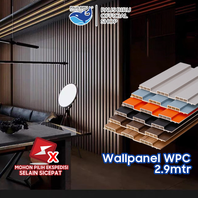 Jual Paus Biru - Wall Panel WPC 2,9 Meter Wood PVC Kayu Dinding ...