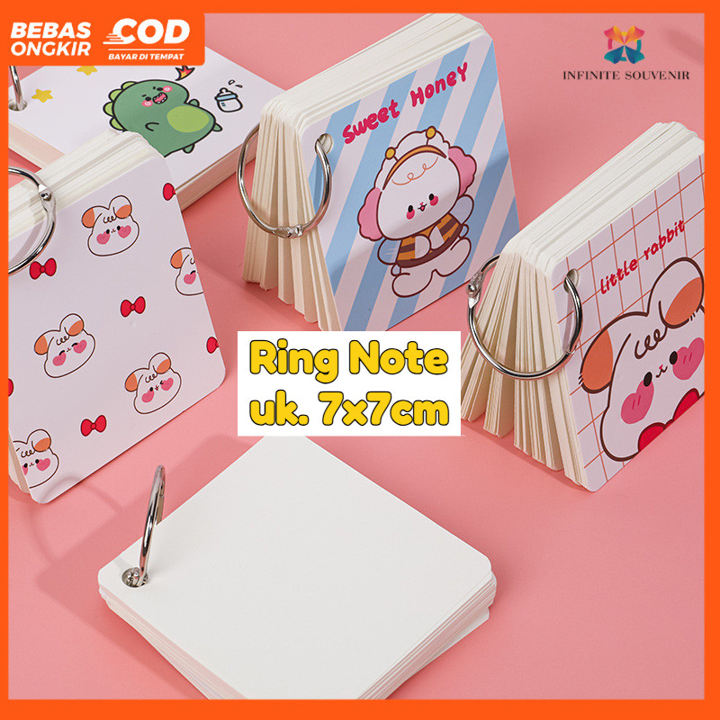 Jual Ring Note / Mini Hoop Book / Buku Catatan Mini 7 cm isi Kertas ...