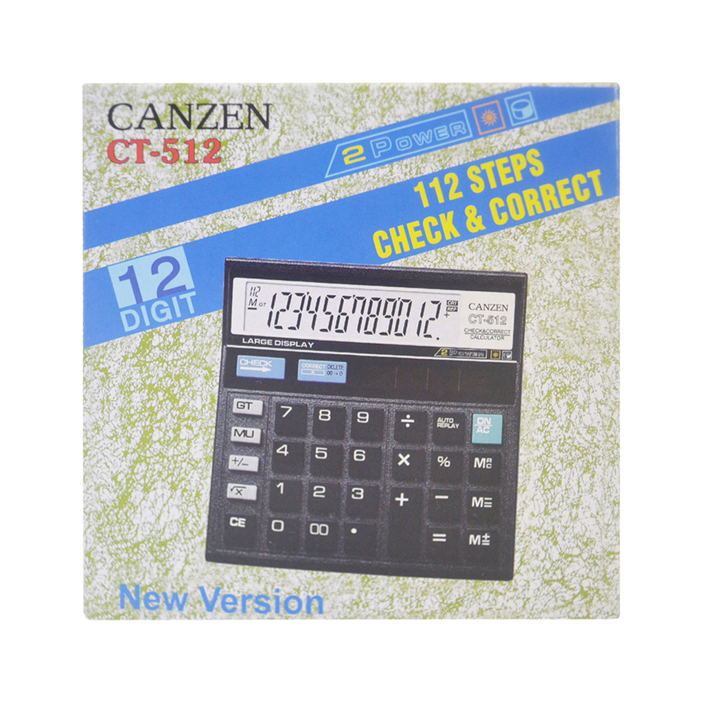Jual Kalkulator 12 Digit Calculaor Dasar CT-512 CT-512GC Kalkulator ...
