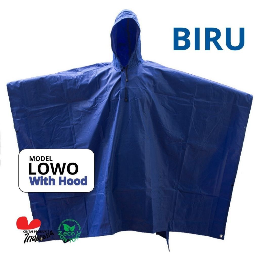 Jual Ponco Parasit [PONCHO] Jas Hujan kepala 1 Dewasa TEBAL Kelelawar ...