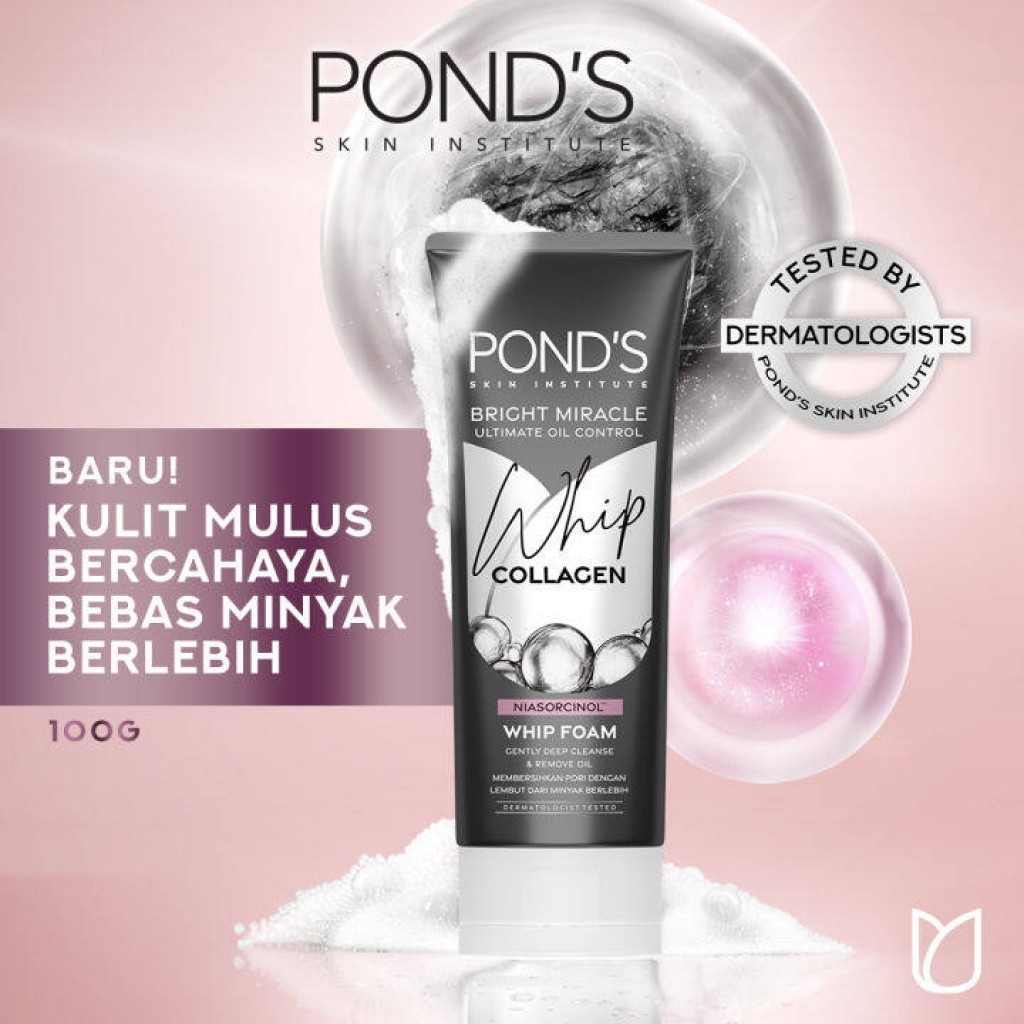 Jual 🆂🅺🅸🅽🆂.🅸🅳 Ponds Bright Miracle Ultimate Oil Control Whip Collagen ...