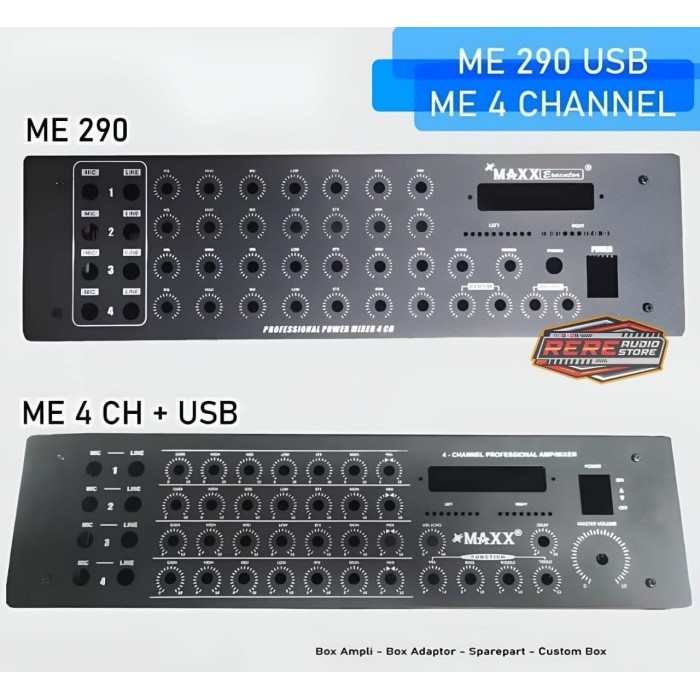 Jual Box Power Mixer / Bok Power Amplifier+ Mixer 4 Channel + USB Maxx ...