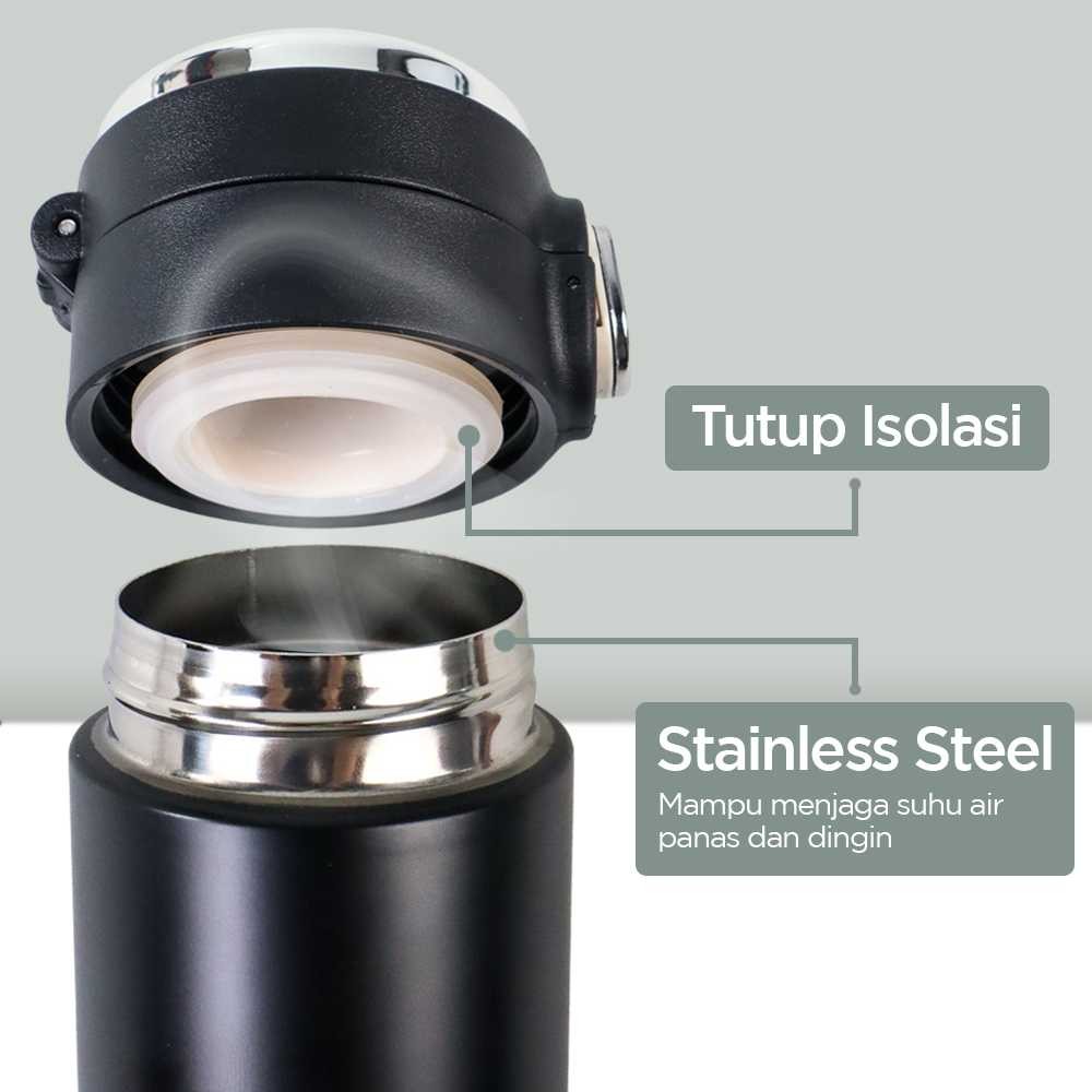 Jual AJSSHOP Botol Minum Termos Tumbler Suhu Smart LCD Display 382ml ...