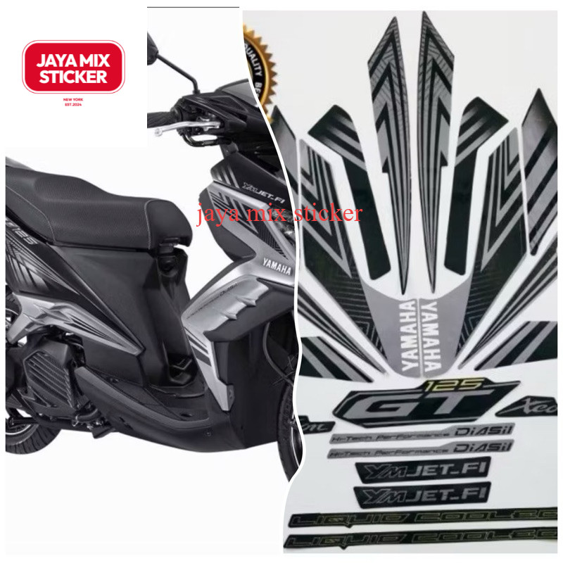 Jual Sticker Stiker Striping Full Set Motor Yamaha Xeon Gt 125 2014 ...