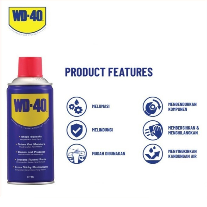Jual WD-40 Multi-Use Product (120ml) Pelumas Anti Karat | Shopee Indonesia