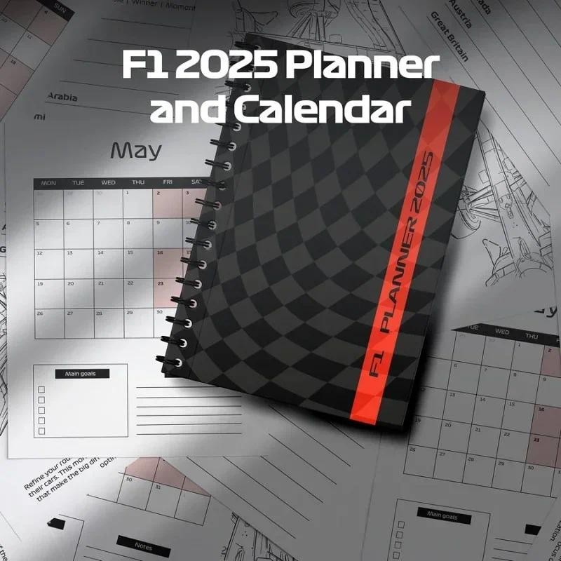 Jual 2025 Formula Planner & Calendar F1 Annual Planner Racing Twelve ...