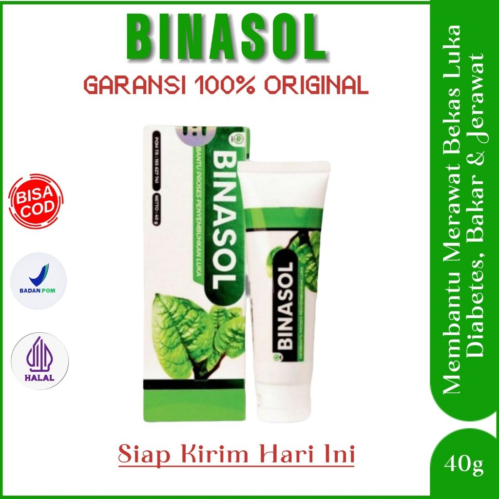 Jual Binasol Original Gel Salep Merawat luka Kulit Pasca Operasi ...