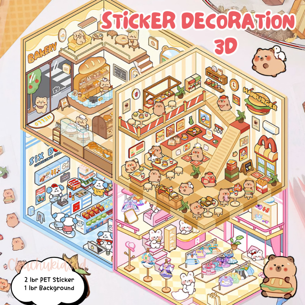 Jual Stiker 3D Rumah Dekorasi Ruangan , Room Decoration Sticker ...