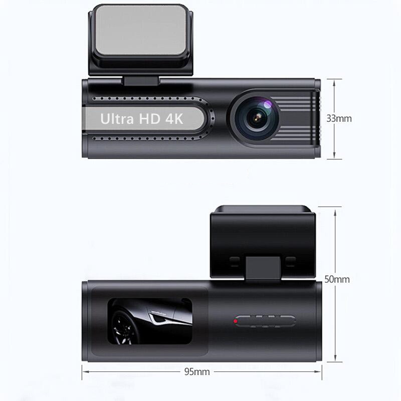 Jual E-ACE 4K Dash Cam WiFi GPS Night Vision Viidure CAR DVR Front and ...