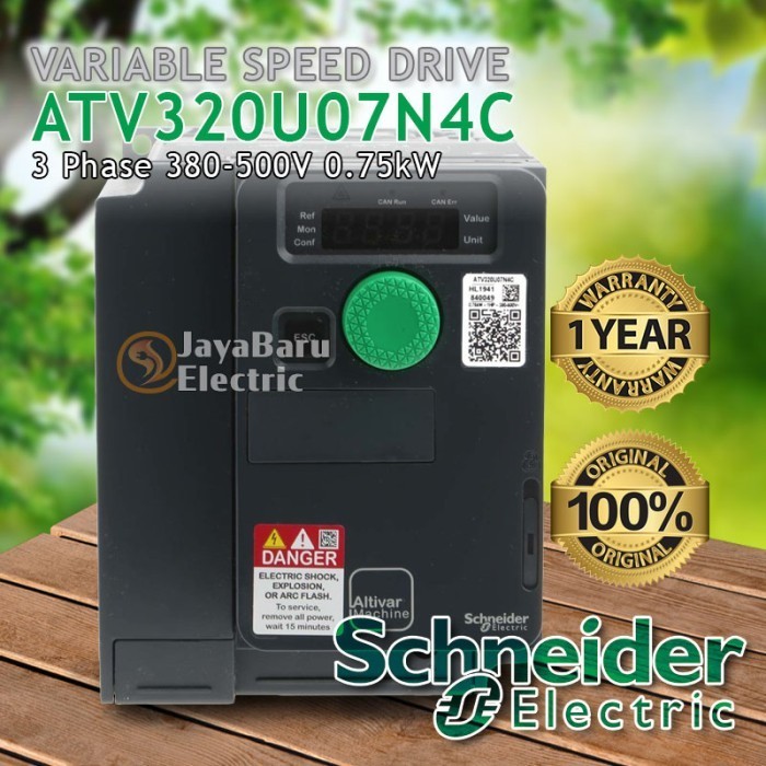 Jual Inverter Schneider Variable Speed Drive ATV320U07N4C 0.75kW 3P ...