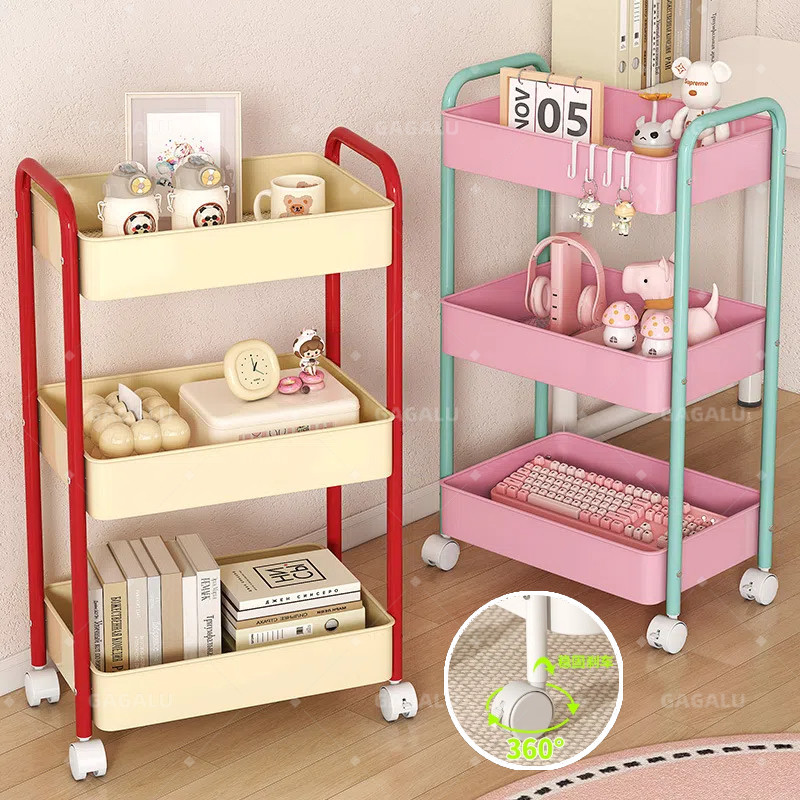 Jual GAGALU 3 Tingkat Warna Macaron Trolly Rak Penyimpanan / Susun ...