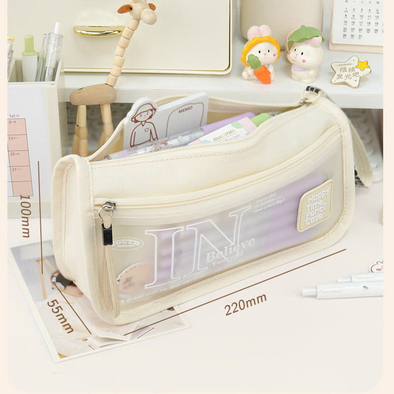 Jual TXS58 Kotak Tempat Pensil Happy Time Pencil Case Believe In ...