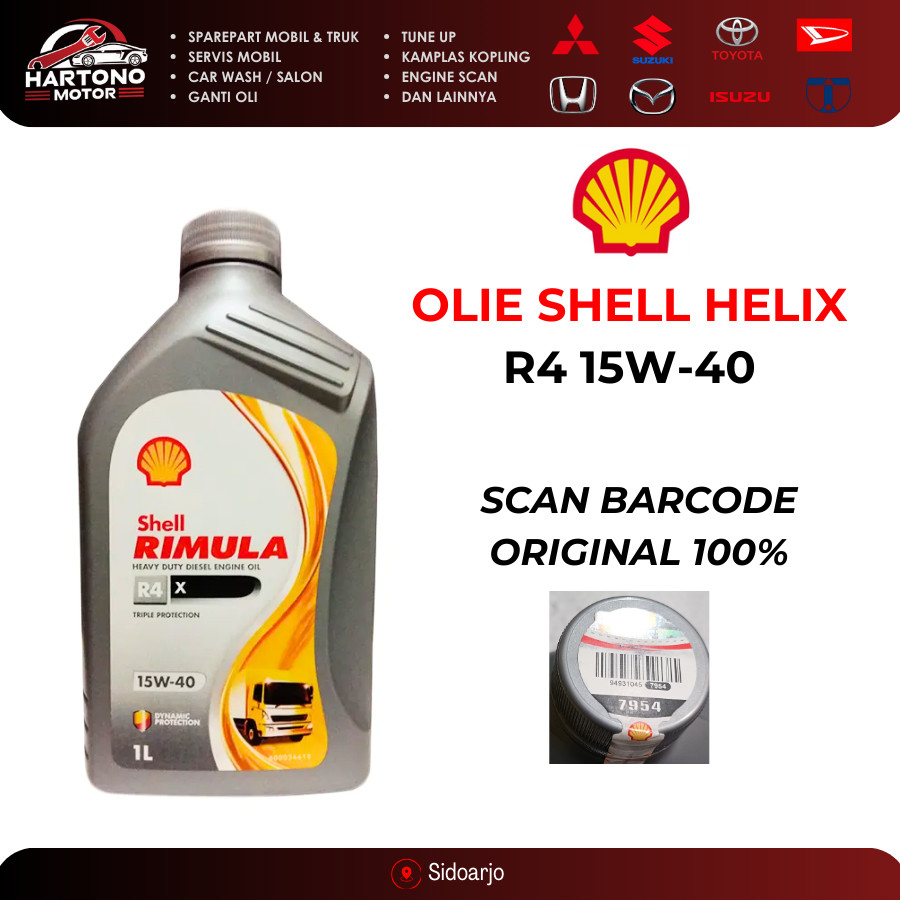Jual OLI SHELL RIMULA R4 X 1 LITER 15W-40 DIESEL | Shopee Indonesia