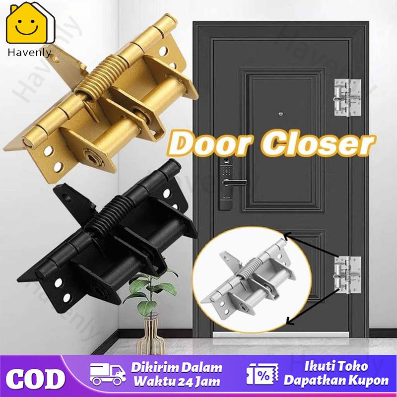 Jual Engsel Pintu Otomatis Spring Door Closer Engsel Metal Metal 90 ...
