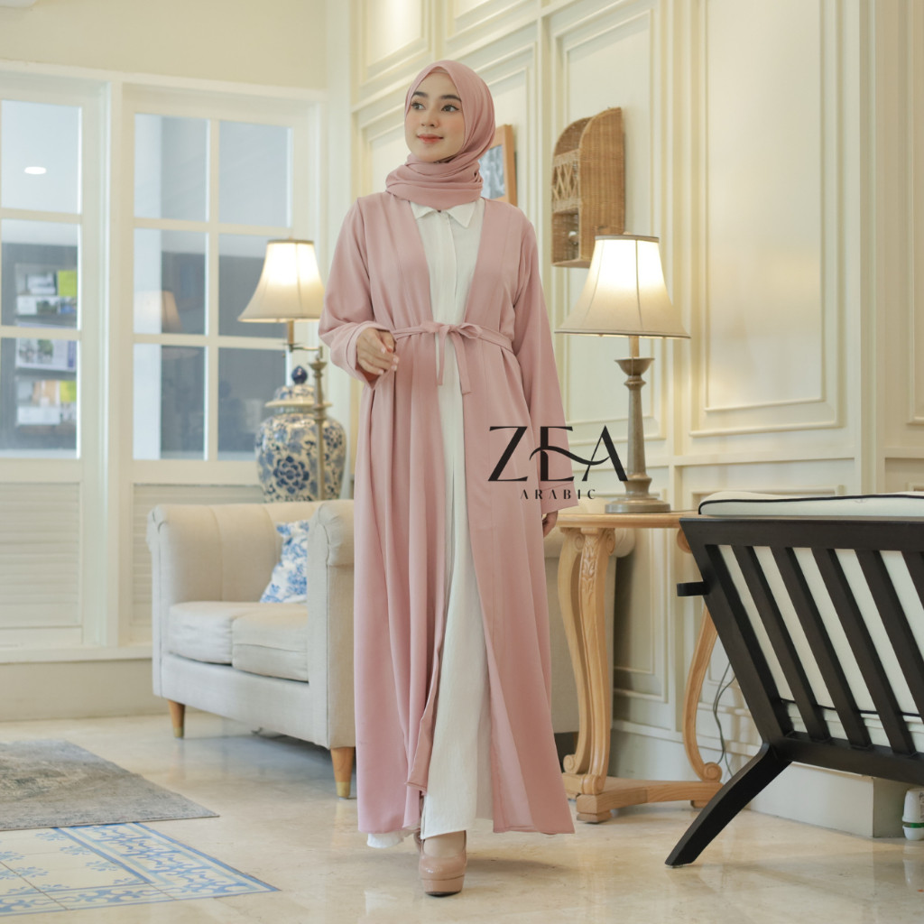 Jual Outer Mecca - Abaya Outerwear - Long Cardigan - Gamis Polos - Zeaa ...
