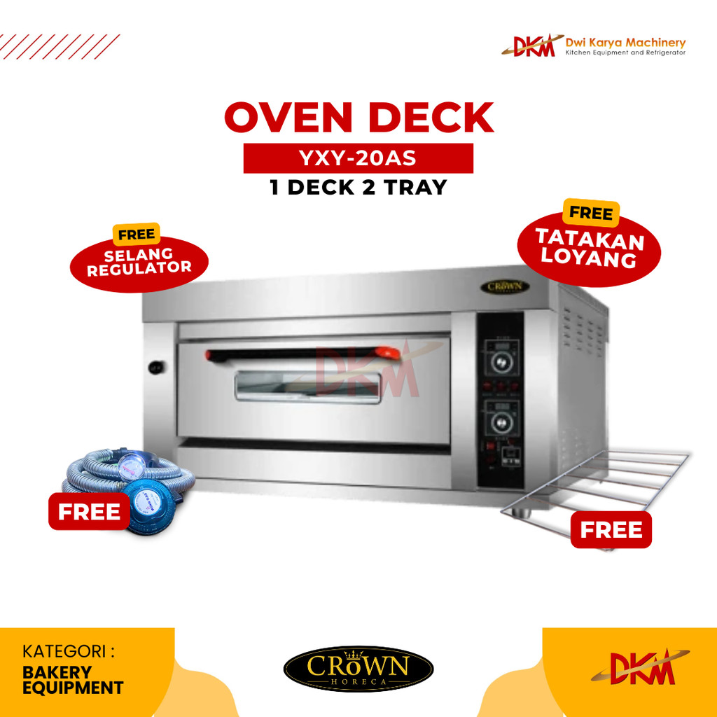 Jual CROWN Gas Baking Oven YXY-20AS / YXY 20AS / Oven Roti 2 Loyang ...