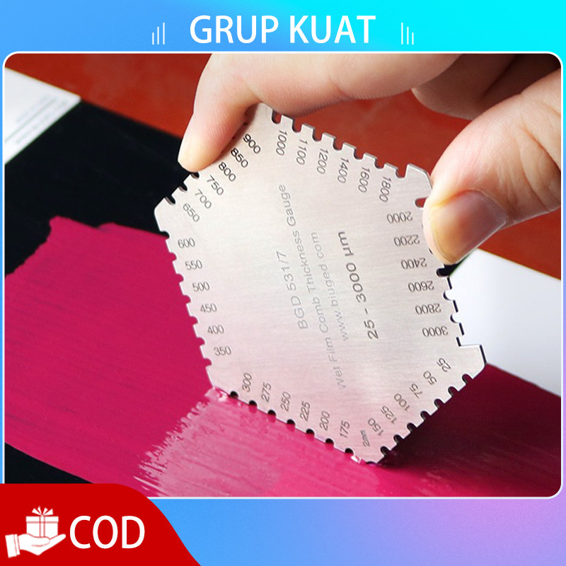 Jual Sisir Pengukur Ketebalan Lapisan Film Basah Alat Ukur Cat Basah ...