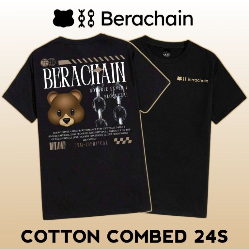 Jual KAOS Berachain Streetwear / BAJU Crypto Berachain / Cotton Combed ...