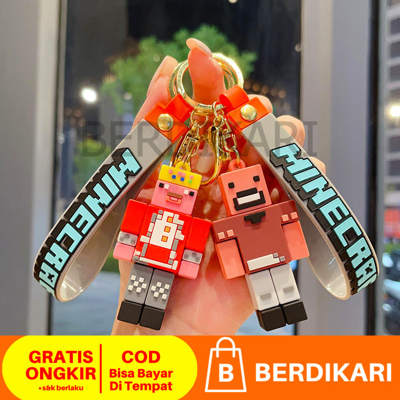 Jual BD Gantungan Kunci Minecraft Silikon Premium / Gantungan Kunci ...
