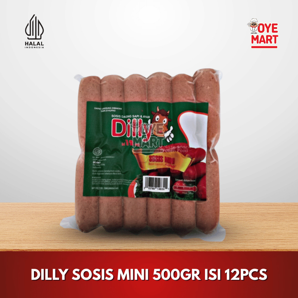 Jual DILLY SOSIS MINI 500GR ISI 12PCS/SOSIS SAPI DAN AYAM | Shopee ...