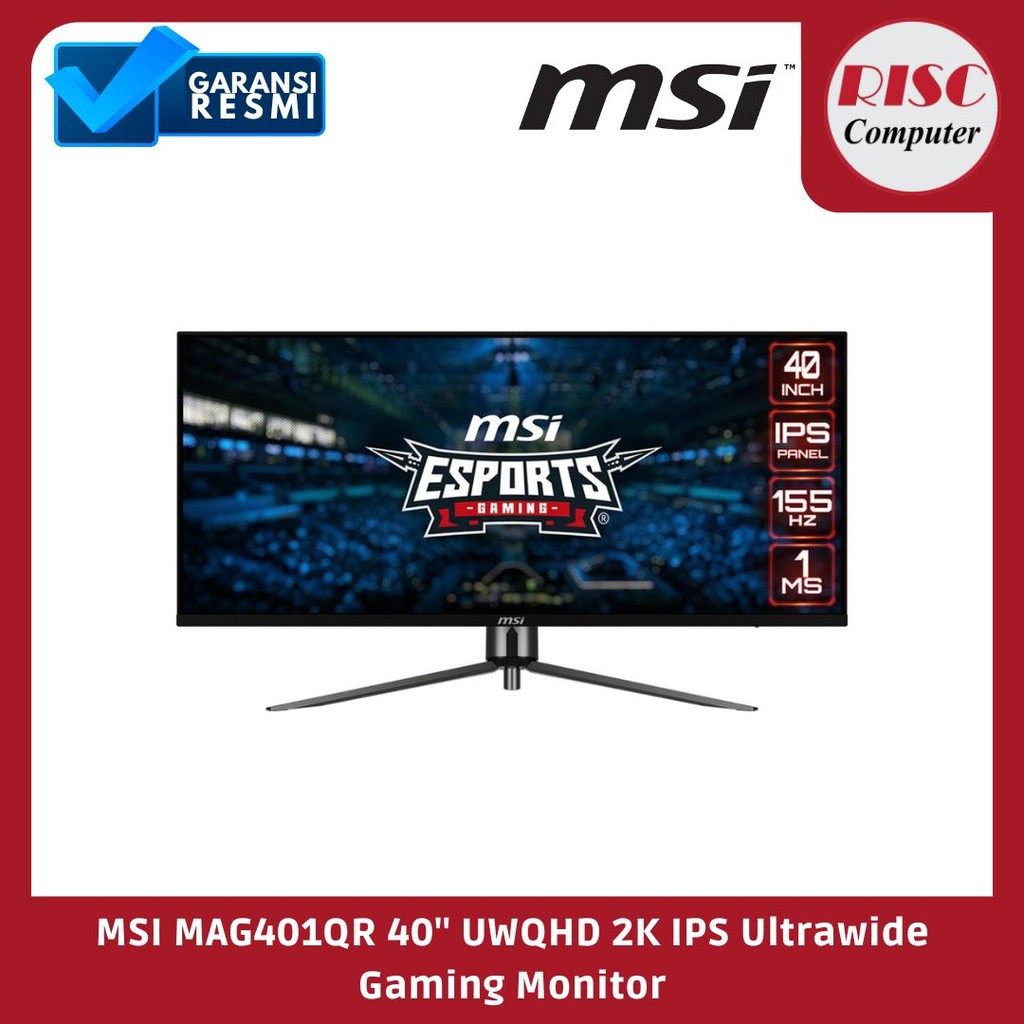 Jual MSI MAG401QR 40" inch UWQHD 2K IPS Ultrawide Gaming Monitor LED ...