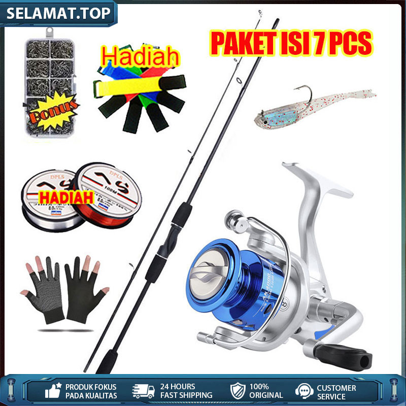 Jual 1.65M/1.8M/2.1M/2.4M Joran Pancing Set 15 Kg Reel Pancing Murah Kuat Power Pancing Set ...