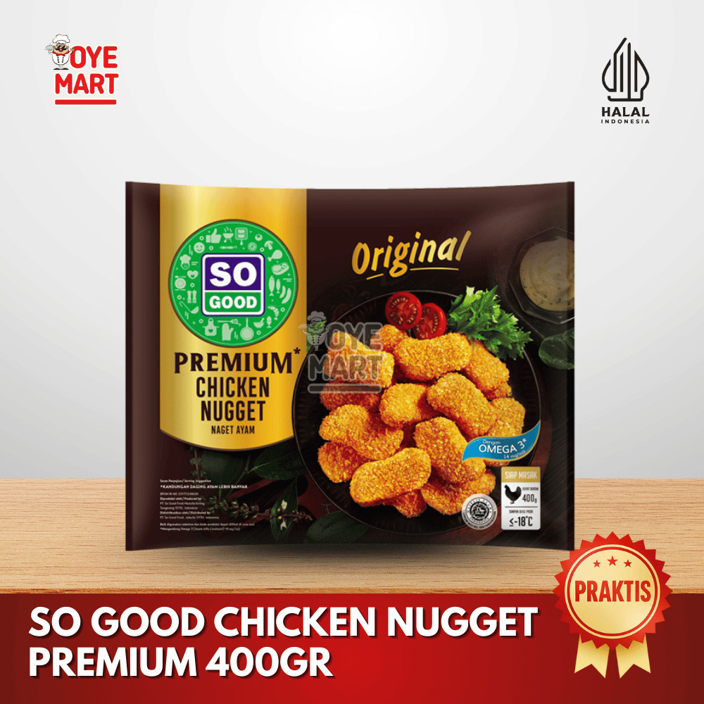 Jual SO GOOD CHICKEN NUGGET PREMIUM 400GR / NAGET AYAM | Shopee Indonesia