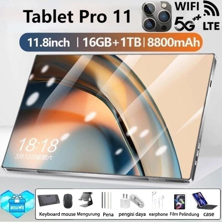 Jual 2025 Tablet PC Tab Pro11 Android 16GB+1024GB 11,6 Inci Layar Penuh ...