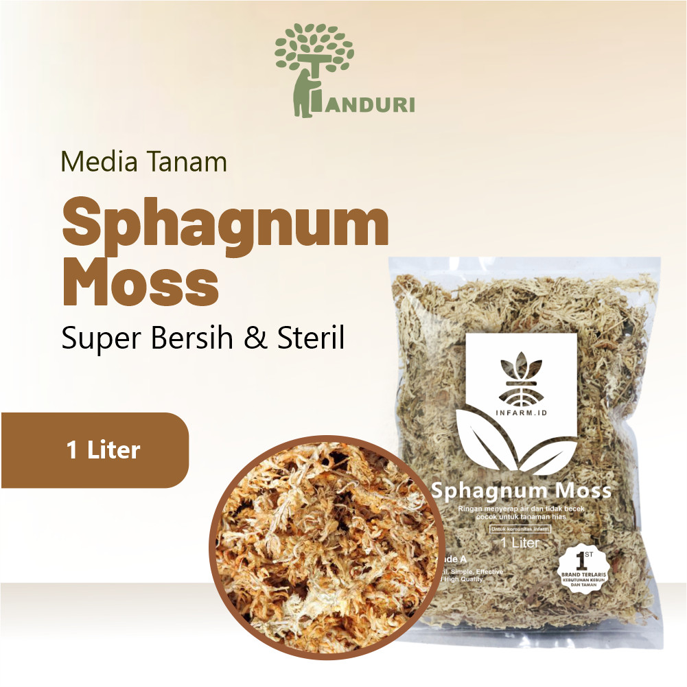 Jual TANDURI - Sphagnum Moss Premium Media Tanam 1 Liter, Media Tanam ...