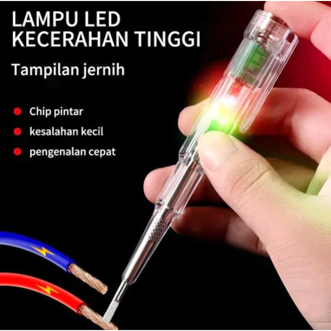 Jual SENSOR LED TEST PEN / OBENG Minus / Test Listrik Tes pen Lampu ...