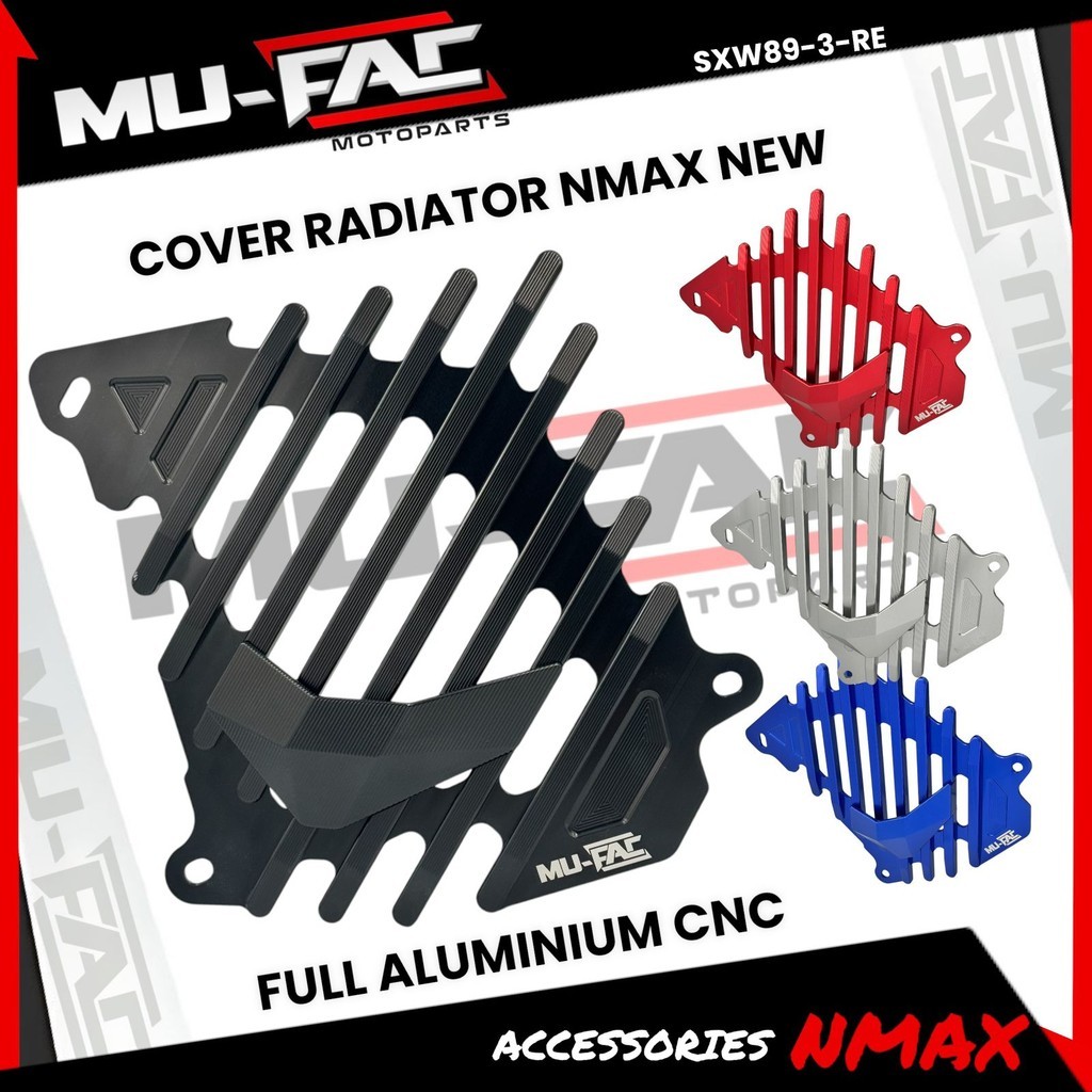 Jual MUFAC Cover Radiator NMAX OLD NEW AEROX 155 Bahan Full Aluminium ...